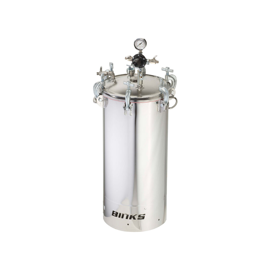 183G-1533 Binks 15 Gallon Pressure Tank, Galvanized, Agitated, 1 ...